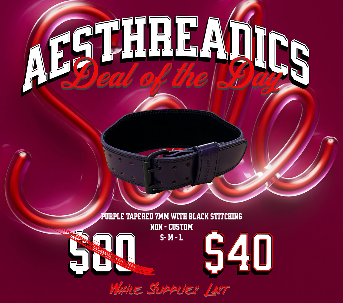Purple Tapered Weight Belt – Aesthreadics Weightlifting Belts